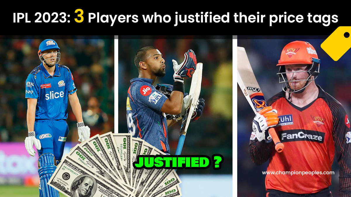 IPL 2023: 3 Players who justified their price tags - ChampionPeoples