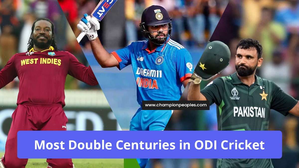 Most Double Centuries in ODI Cricket - ChampionPeoples