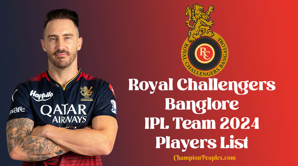 Royal Challengers Bangalore (RCB) squad composition, new players ...